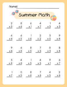 Free Printable Third Grade Math Worksheets - Math Worksheets Printable