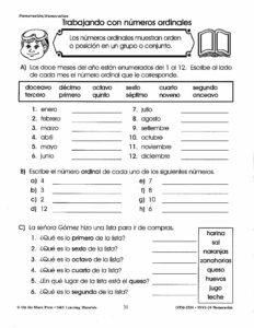 Spanish Math Worksheets - Math Worksheets Printable