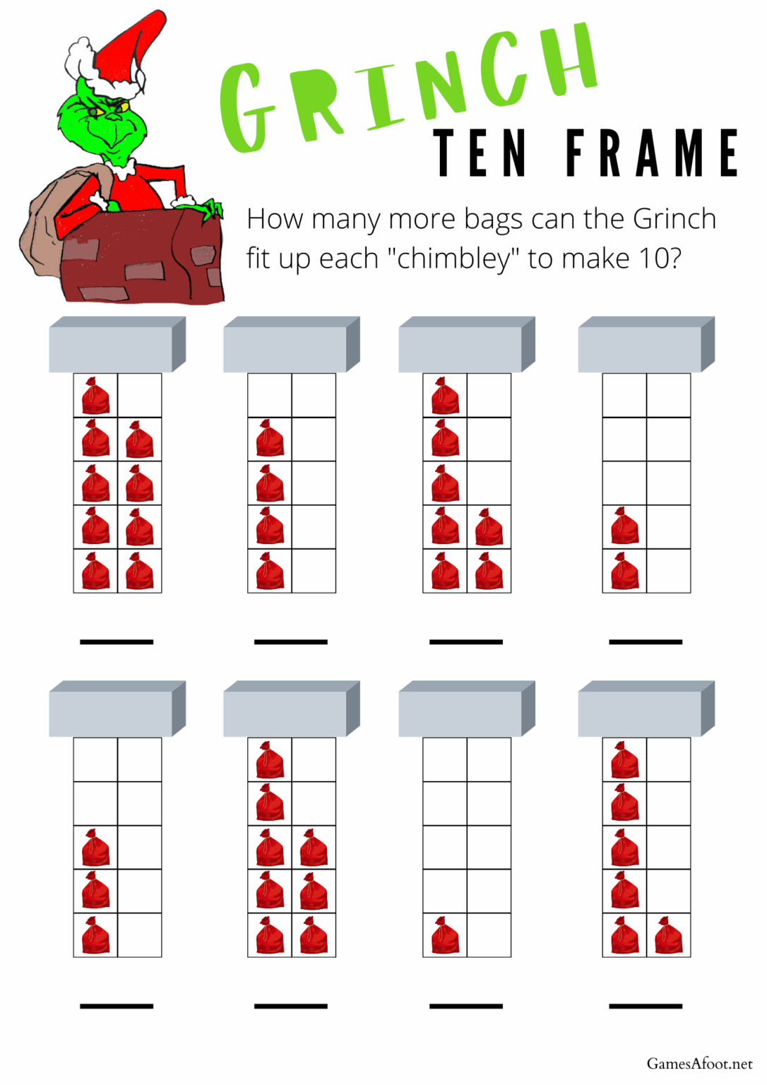 Grinch Math Worksheets - Math Worksheets Printable