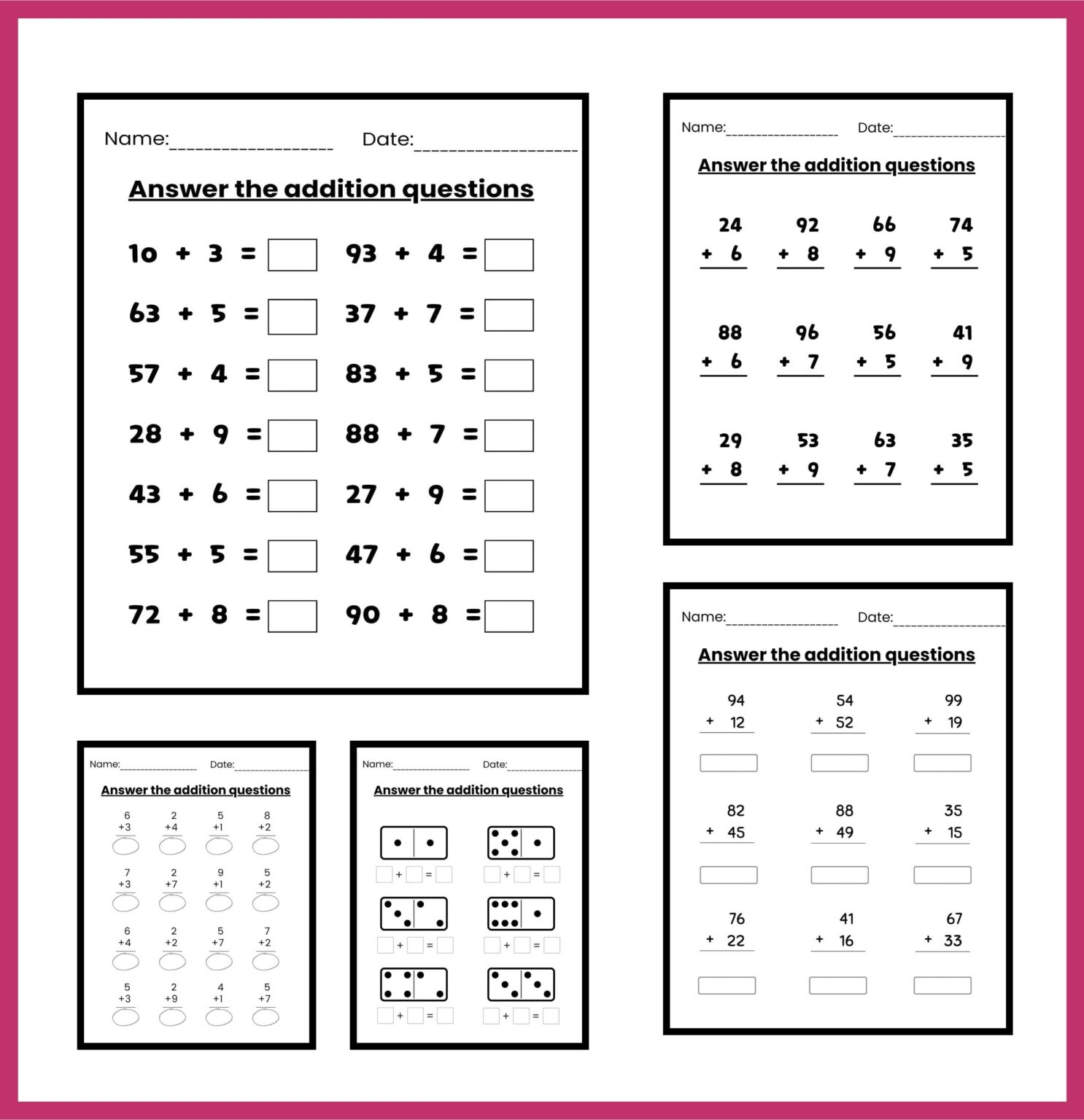 Math For Autism Worksheets - Math Worksheets Printable