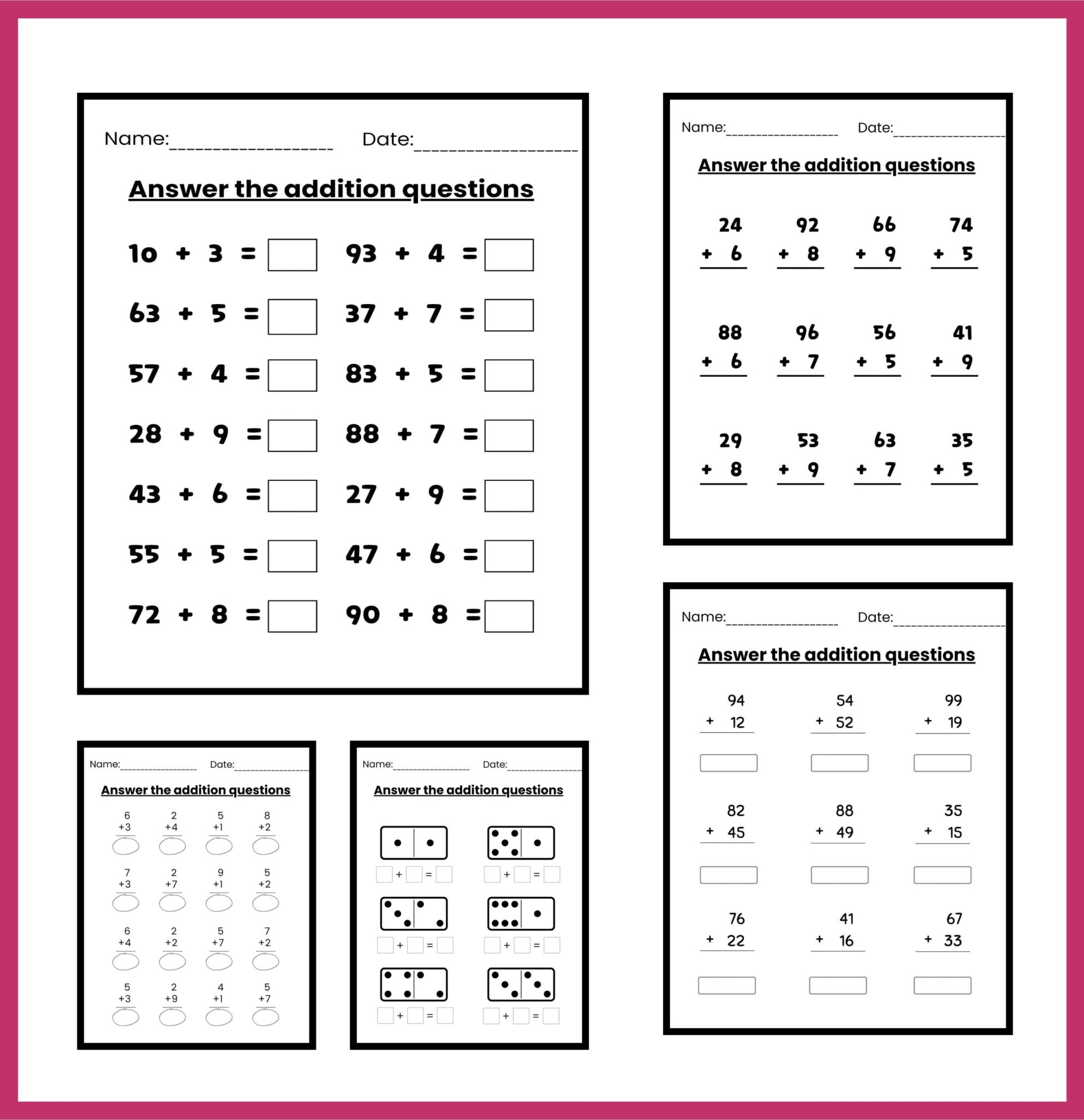 Math For Autism Worksheets - Math Worksheets Printable
