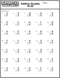 Math Superstar Worksheets - Math Worksheets Printable